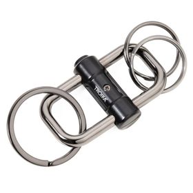 TROIKA Keyring with Quick-Release Slide Lock: 2-Way Key - Black | Shop ...