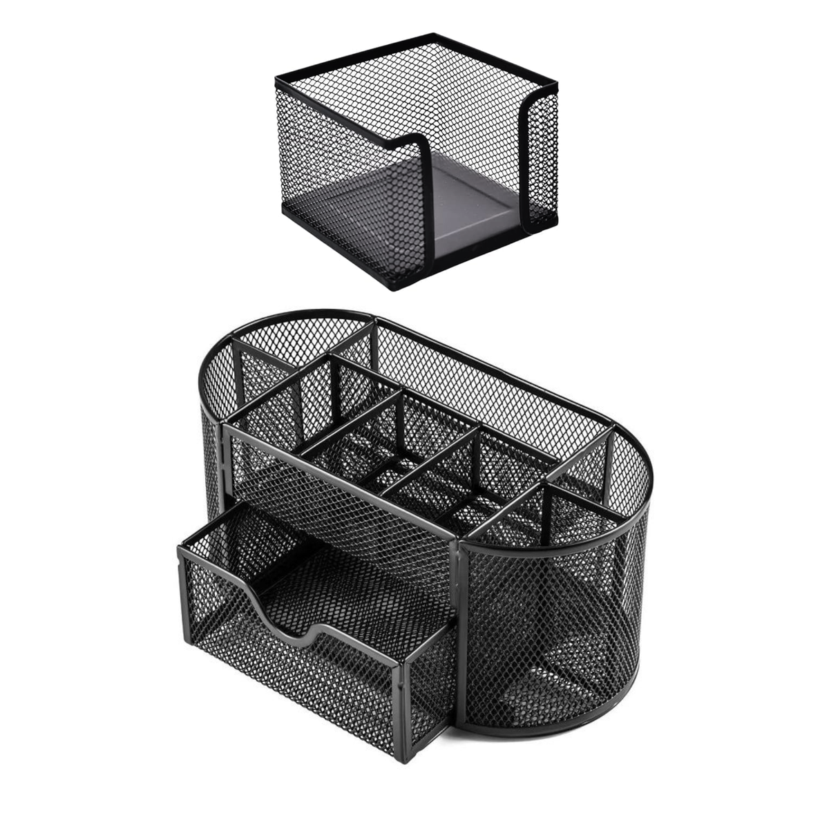 Mesh Desktop Stationary Organiser with Drawer Set | Shop Today. Get it ...