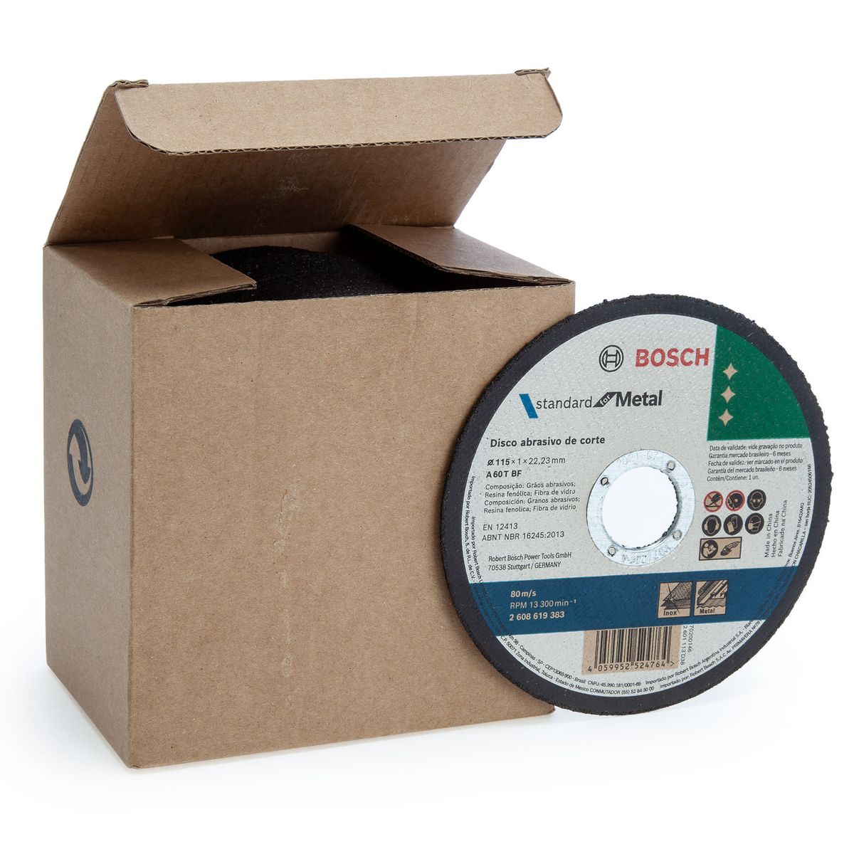 Bosch - Straight cutting Disc A 60T BF 115x1x22,23mm (Pack of 50 ...