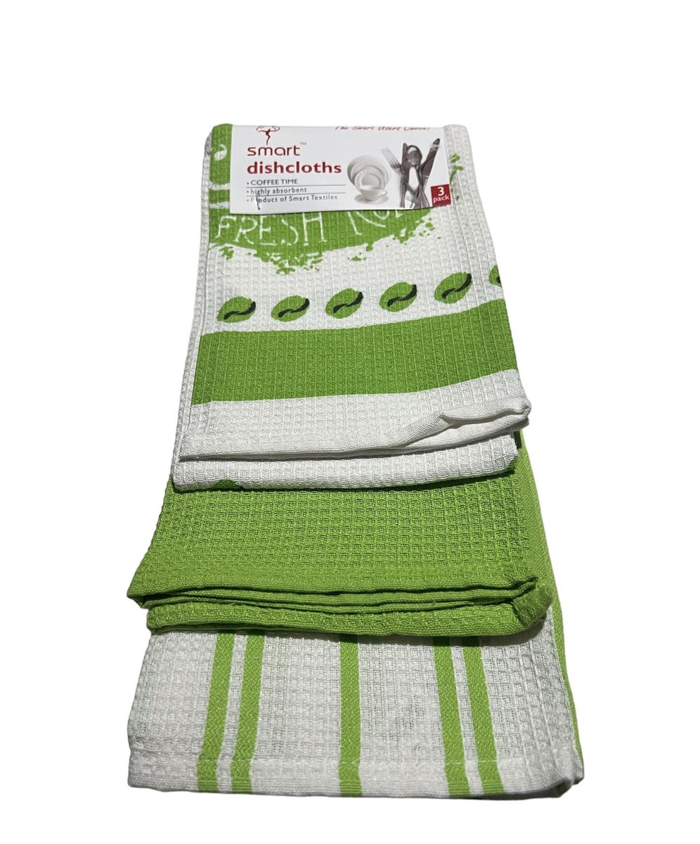 Dish Cloth-Heavy Swab -Bean Roast Design Homeware/Kitchen Essential ...