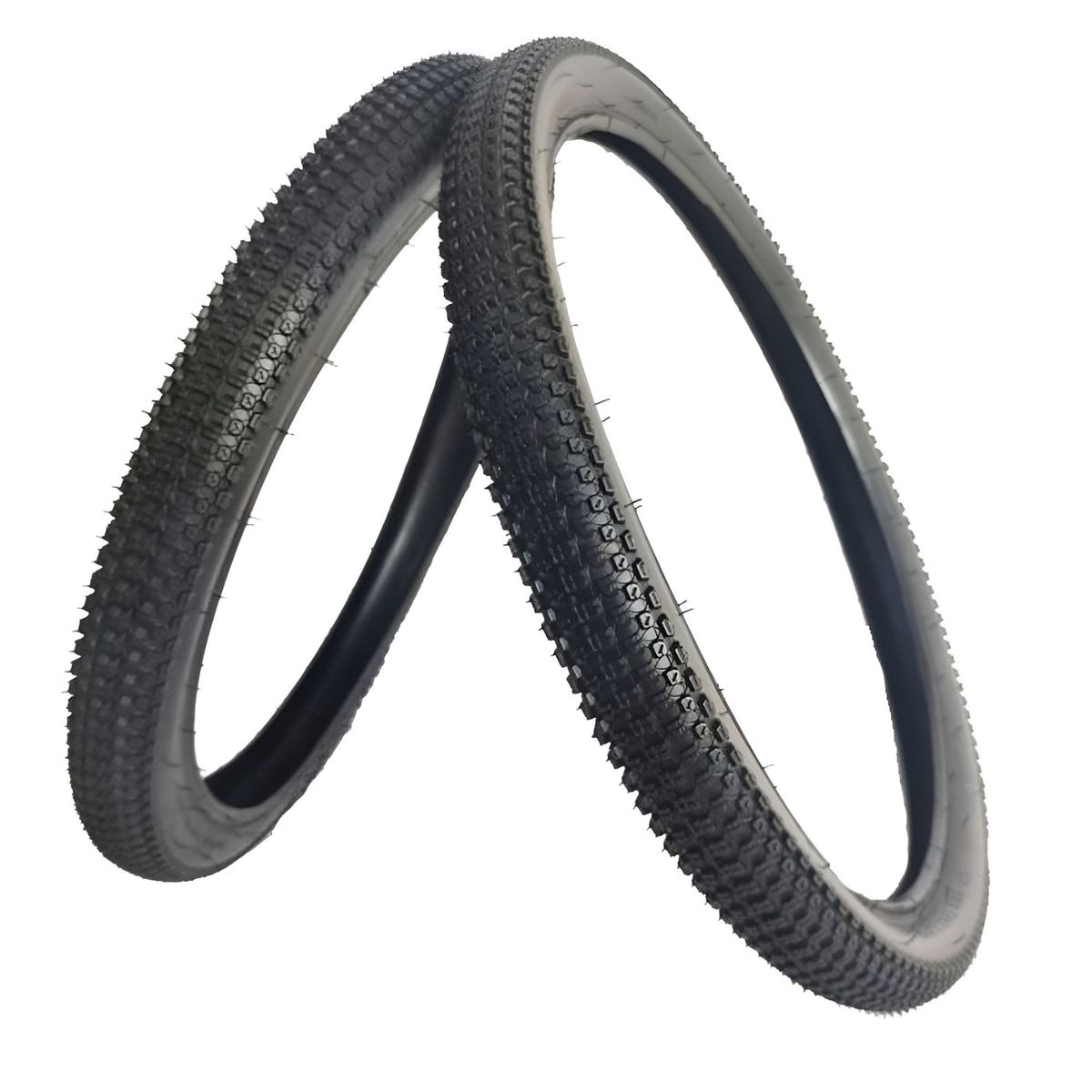 Puncture Resistant Rubber Mountain Bike Tire Set - Black - 2 Piece ...