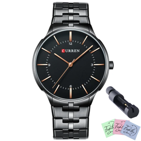 Curren Men Classic Stainless Steel Strap Formal Slim-Case Watch | Shop ...