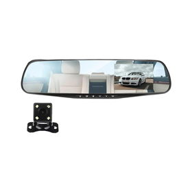 4.3'' 1080P FHD Vehicle Blackbox DVR Backup Smart Rearview Mirror ...