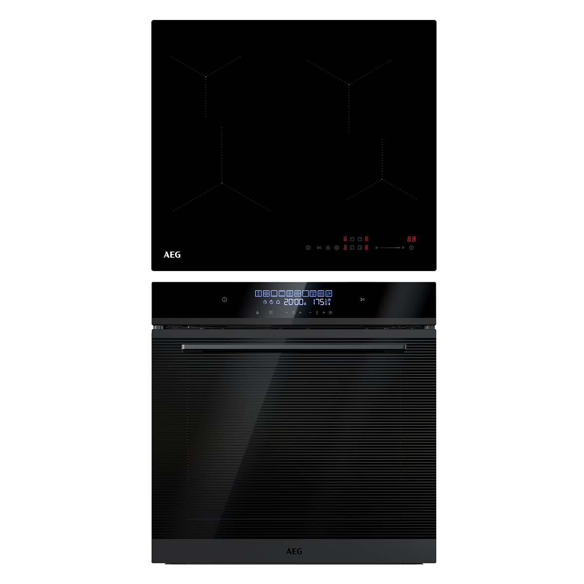 AEG 60cm Built-In Oven With Air Fryer & AEG 60cm Schott Ceran Hob ...