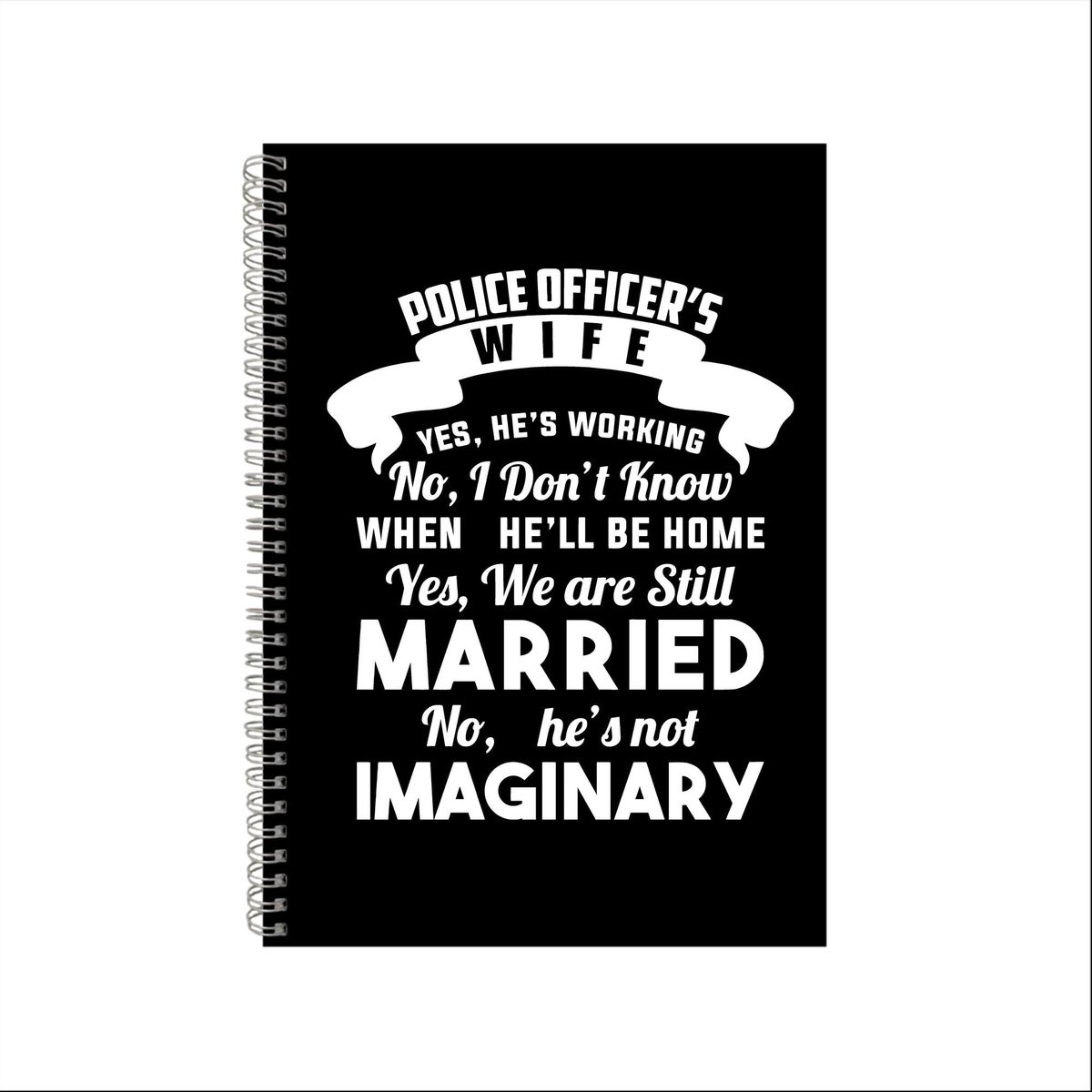 Police Officer's Wife Notebook Gift Idea A4 Notepad Pad 70 | Shop Today ...
