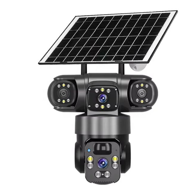 AE-195 Ultra HD PTZ SOLAR CAMERAS TRIPLE LENS | Shop Today. Get it ...