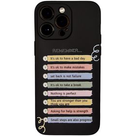 Phone Case with Motivational Print - Iphone 14 Pro Max - Black | Shop ...