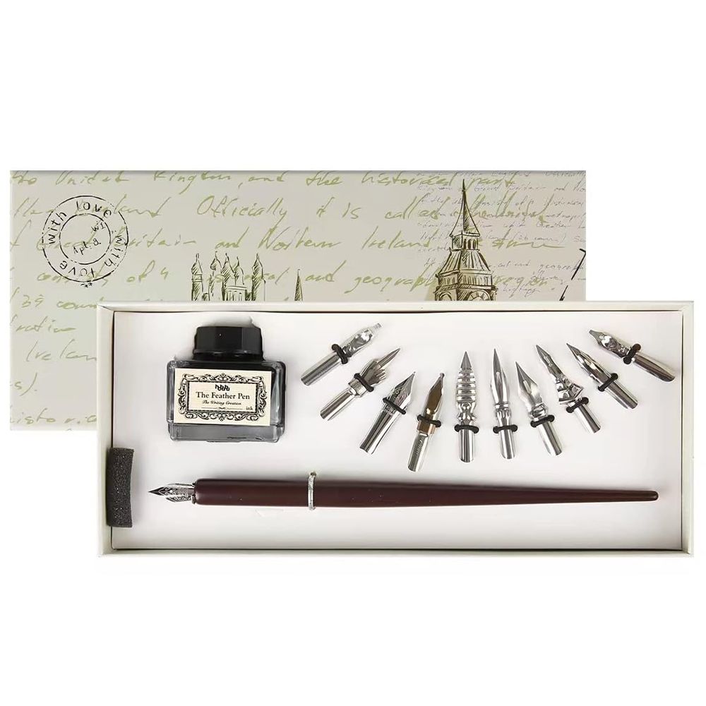 Quill Pen and Ink Calligraphy Set for Beginners | Shop Today. Get it ...