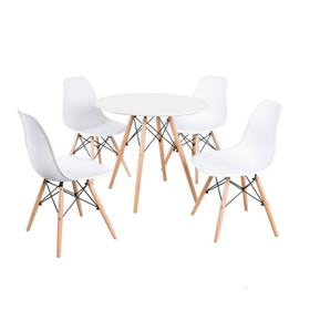 White Round Coffee Table with 4 Chairs | Shop Today. Get it Tomorrow ...