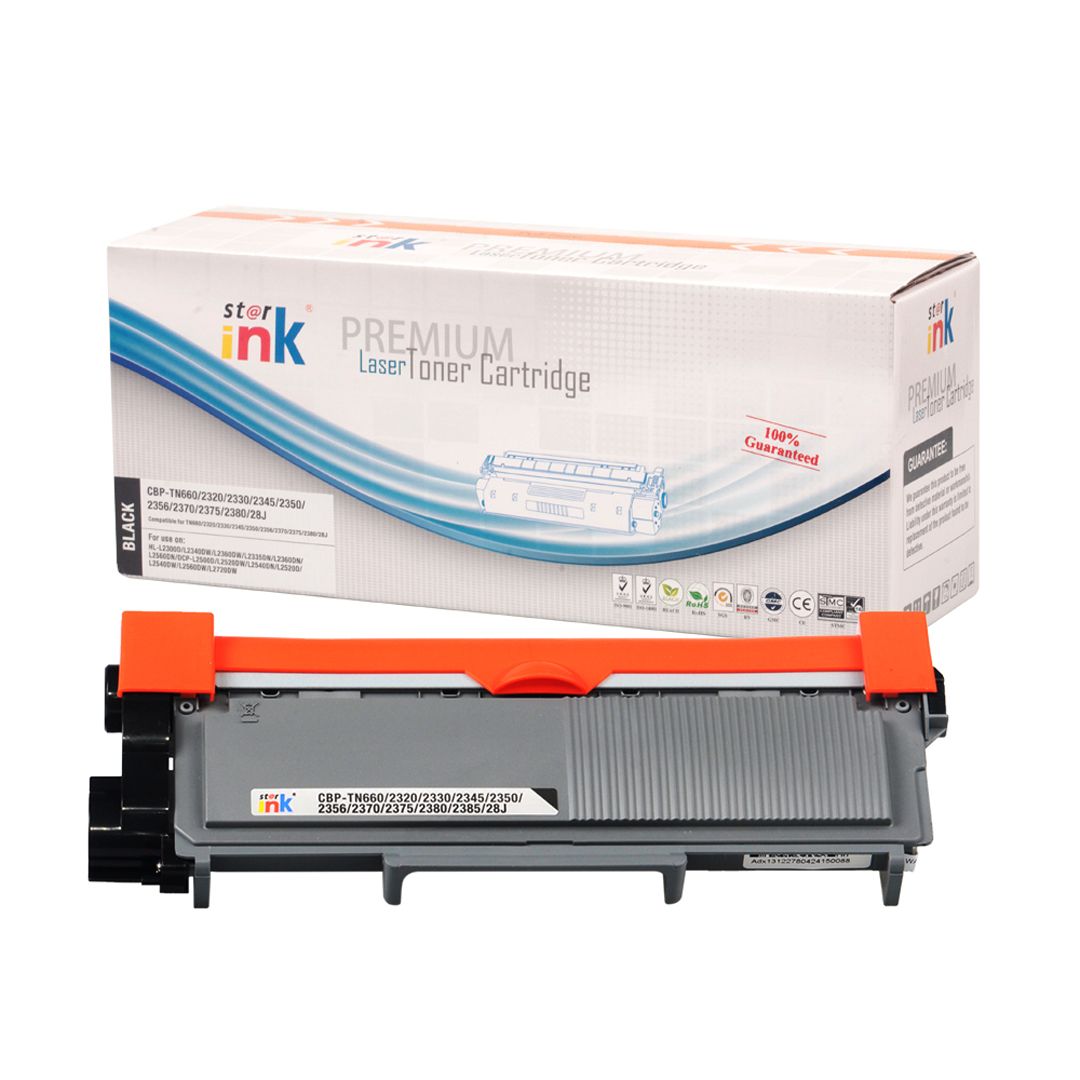 StarInk Brother TN/2355/TN2320/TN660 Black Premium Compatible Toner ...