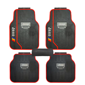 CM-01-5, Universal 5 PCS Heavy Duty Rubber 3D Moulded Car Floor Mat ...
