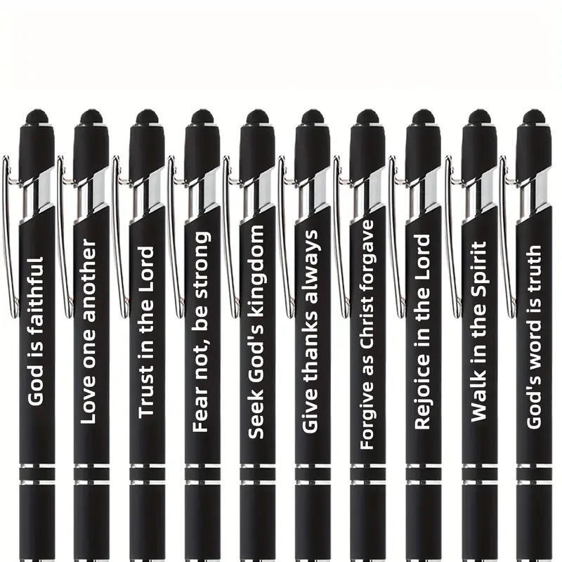 10pcs Inspirational Christian Ballpoint Pens | Shop Today. Get it ...