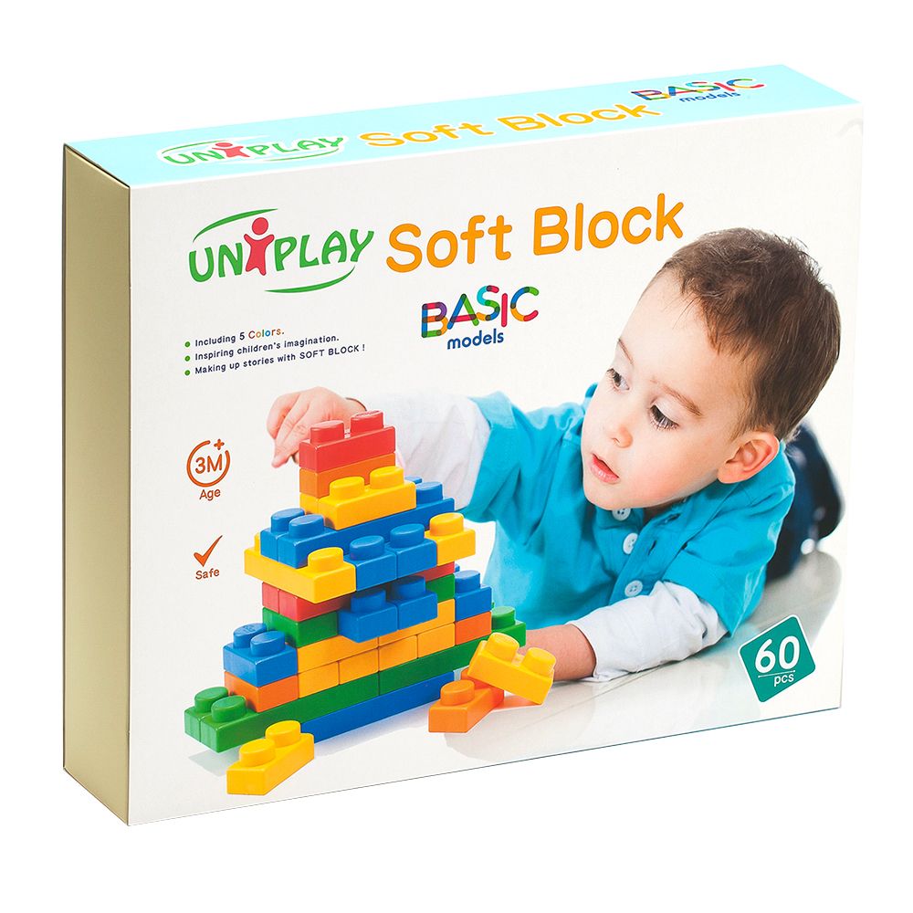 Greenbean Jumbo Soft Blocks Basic Box Set: 60 Pieces | Buy Online in ...