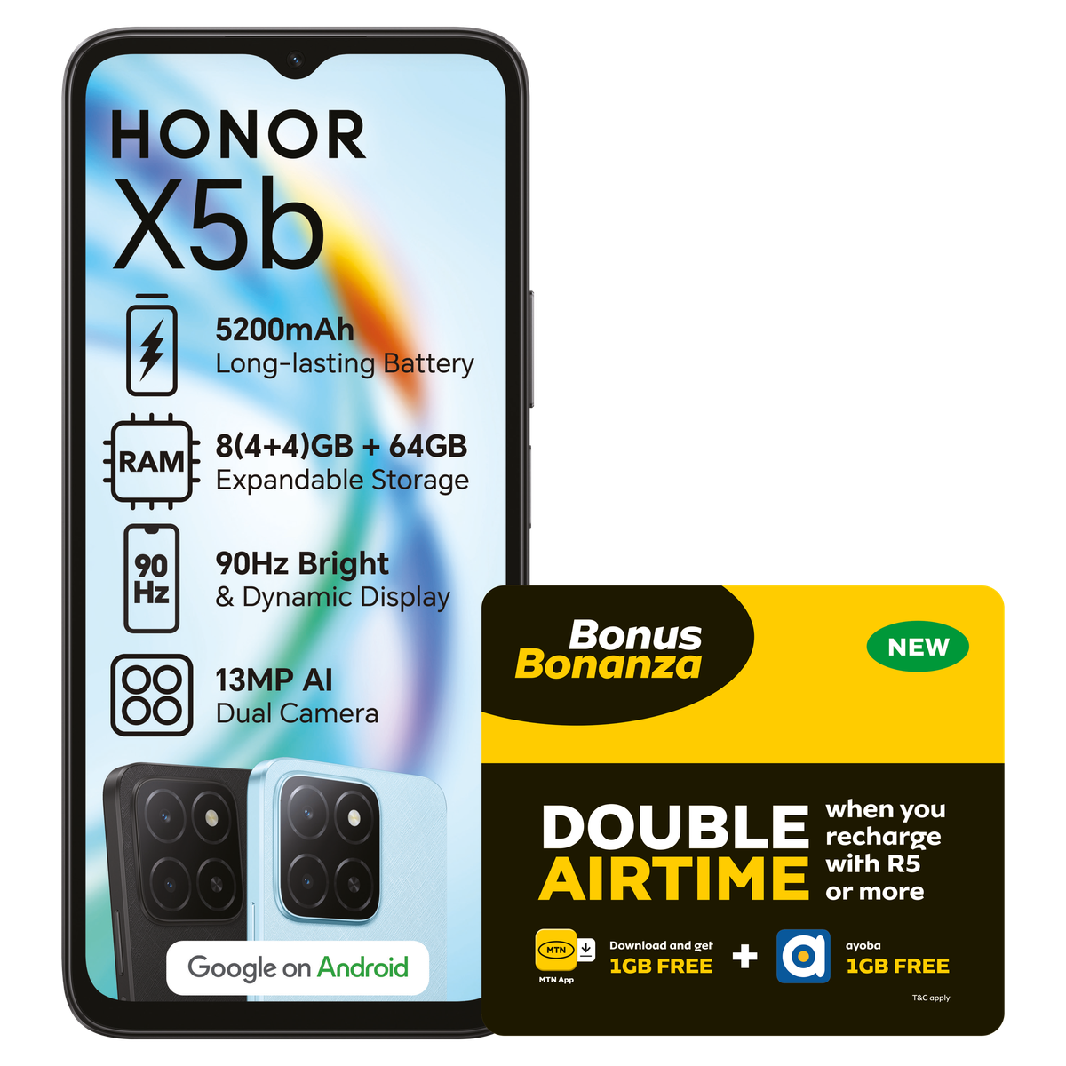HONOR X5b 64GB LTE Dual Sim - Blue + MTN SIM KIT & LTE Device Promotion ...