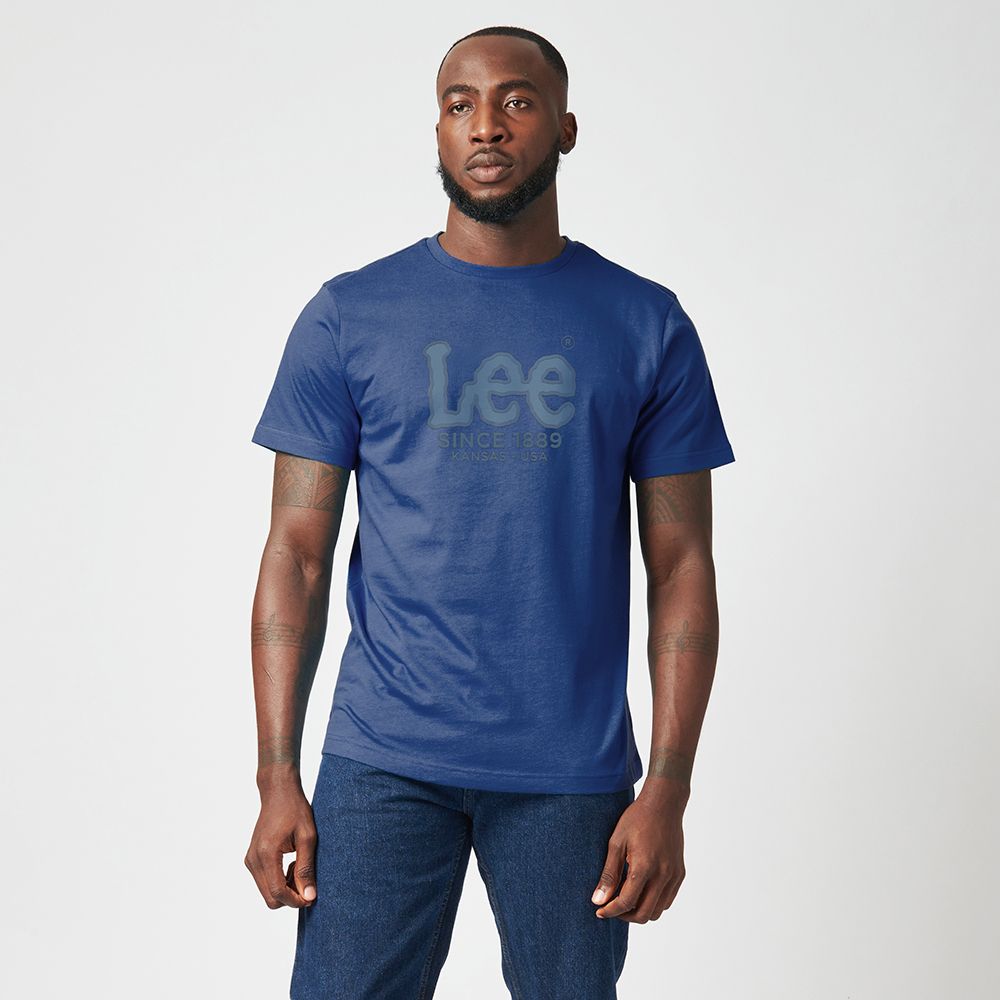 Lee - Mens Gel Outline Logo Tee | Shop Today. Get it Tomorrow ...