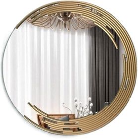 Frame Round Glass Mirror Decorative - 30cm x 20cm | Shop Today. Get it ...