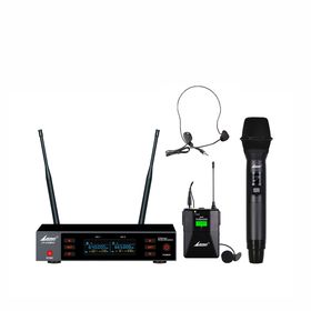 Lane LR-625MK2-1 Handheld + Headset / Lapel Wireless Microphone System ...