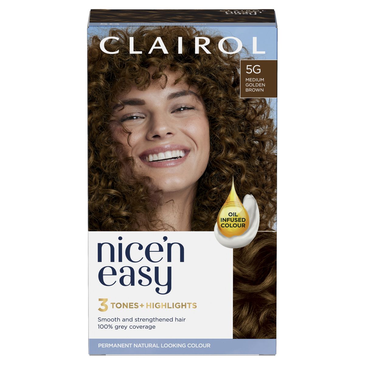 Nice 'n Easy Permanent Hair Colour Cr me - Medium Gloden Brown 5G ...