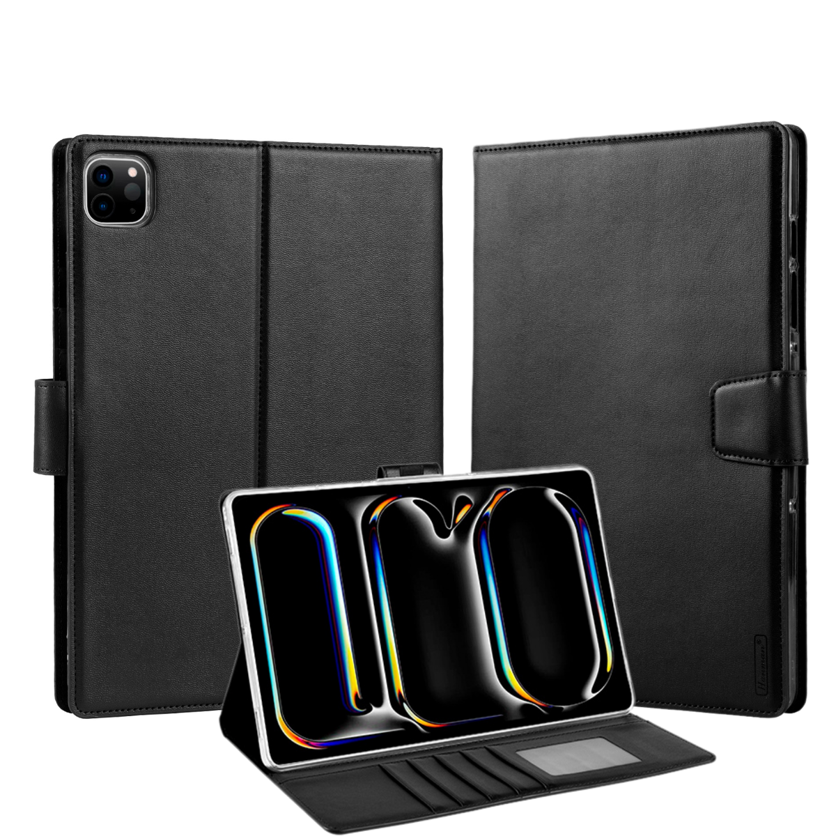 Hanman Classic Flip Leather Wallet Cover for iPad Pro 11" (M4) 2024 ...