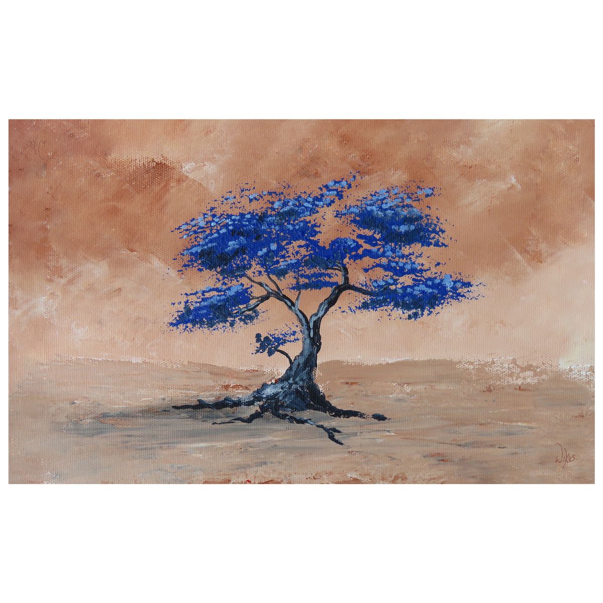 Blue Blossom Tree By Wikus Hattingh Rectangle Tablecloth | Shop Today ...