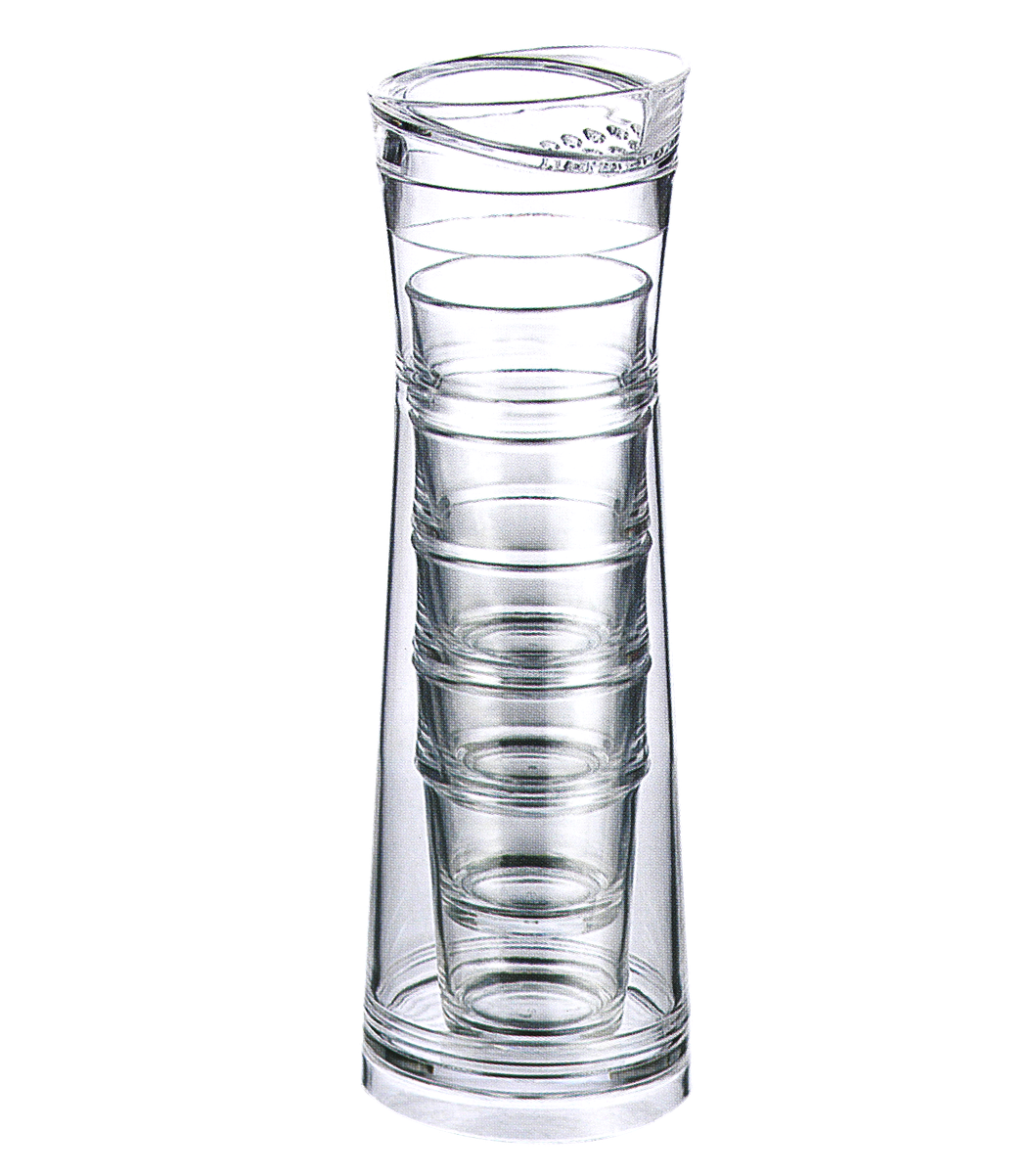 1.24L Light House Pitcher and 4 Piece Stackable Tumbler Set - SGN290 ...