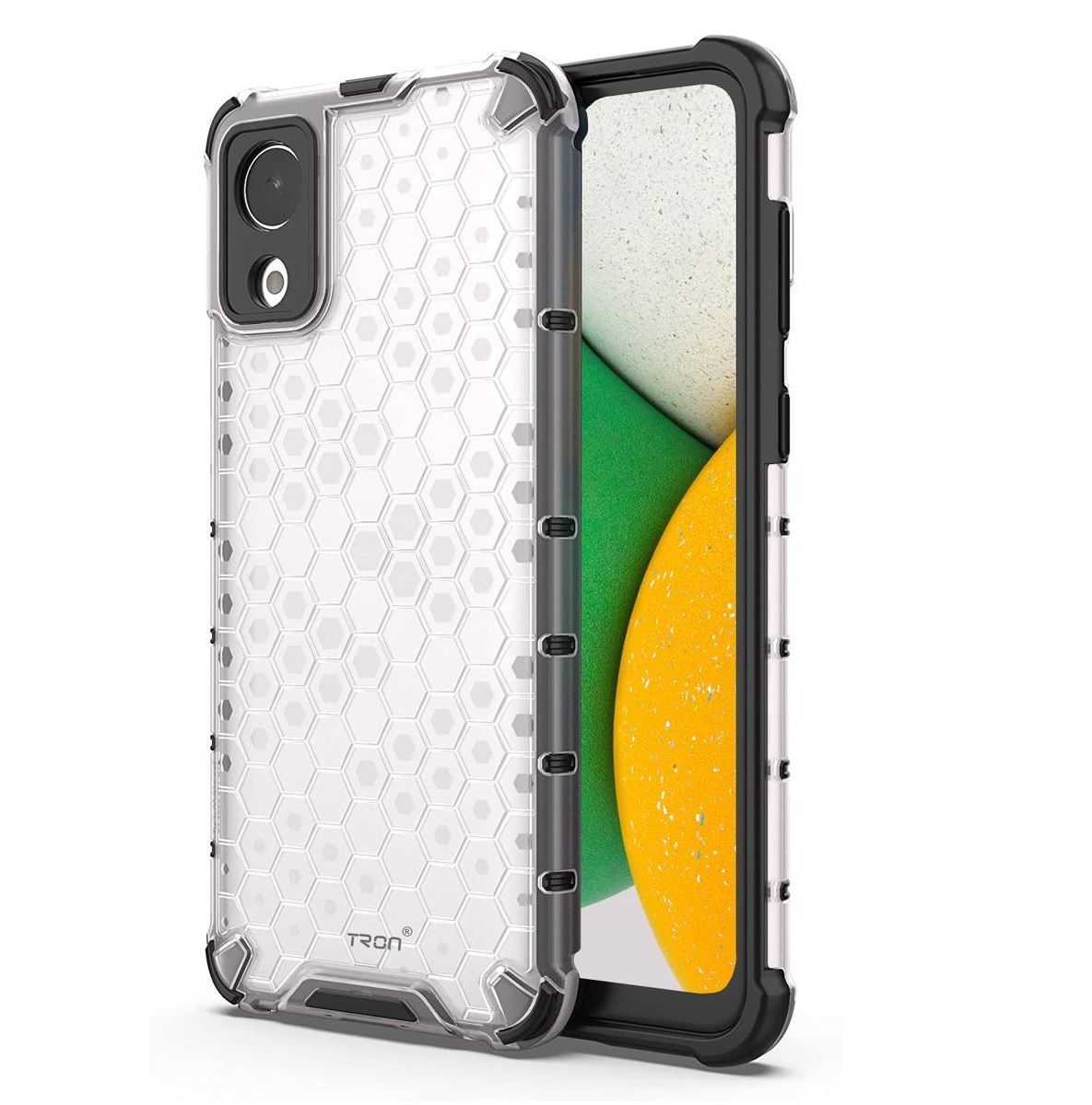 Honeycomb Back Cover with Ring Holder for Samsung Galaxy A03 Core ...