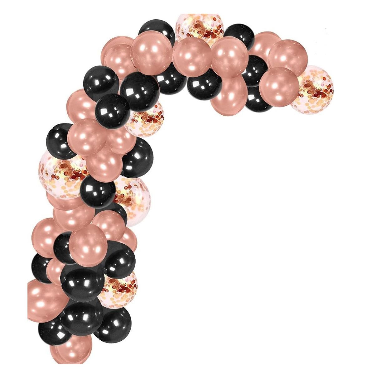 110pc Balloon Garland - Rose Gold and Black | Shop Today. Get it ...