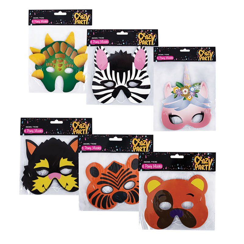 Party Mask Animal 6pcs Per Pack - 4 Pack | Shop Today. Get it Tomorrow ...