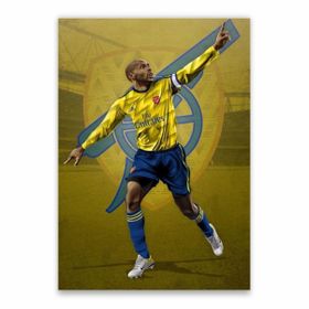 Henry Arsenal Yellow Poster - A1 | Shop Today. Get it Tomorrow ...