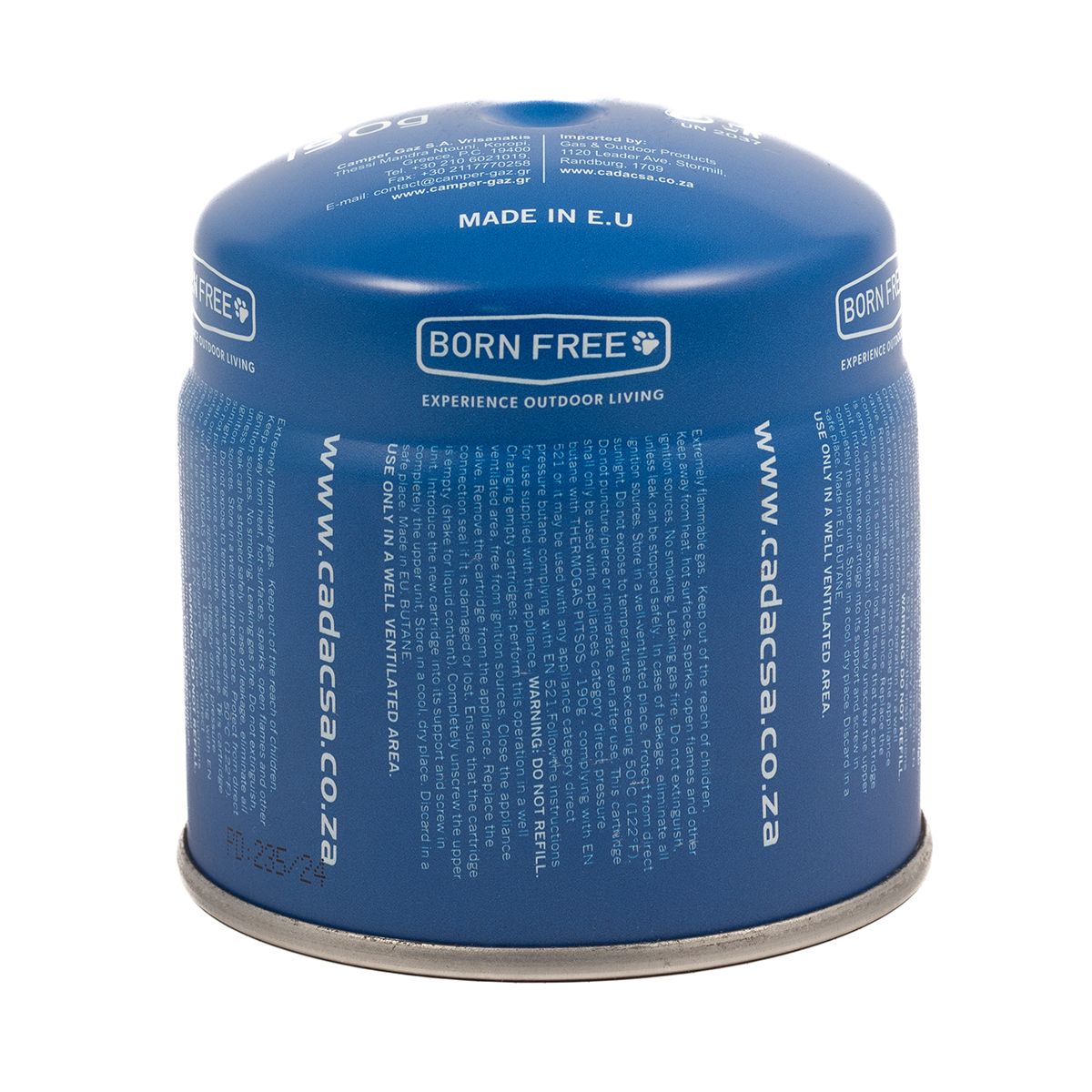Cadac Born Free - 190G Piercable Gas Cartridge - 4 Pack | Shop Today ...