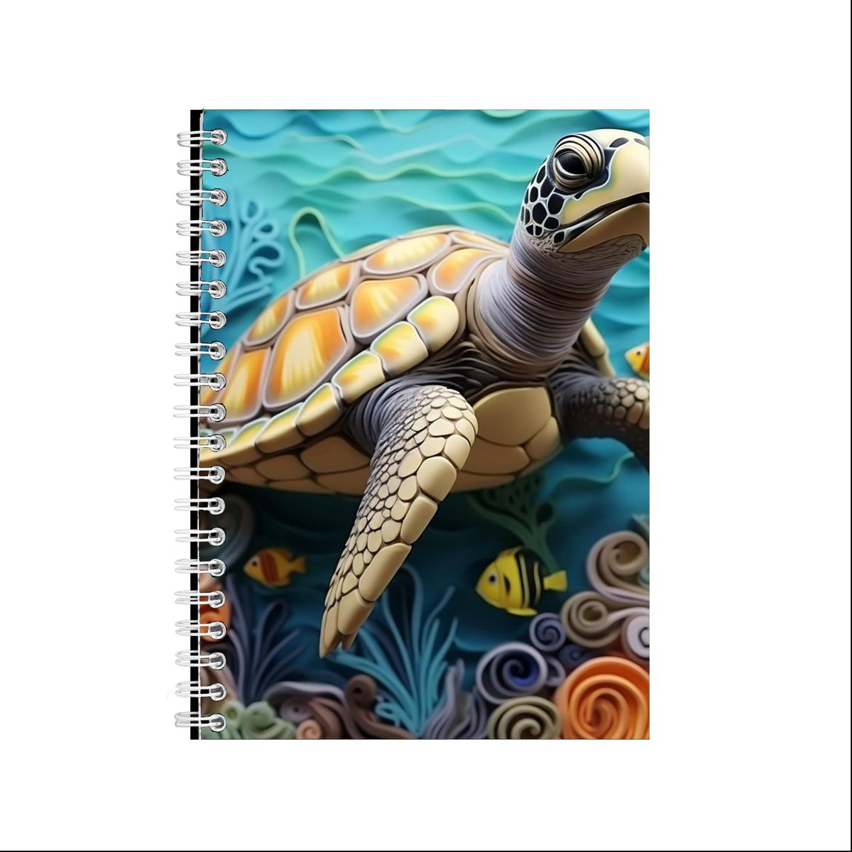 Stylised Turtle 7 A5 Spiral Notebook Present | Shop Today. Get it ...