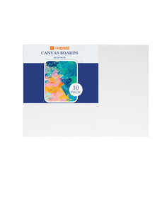 X-HOME Canvas Boards Value Pack of 10 Mounted 3mm Primed Cotton 20 X ...