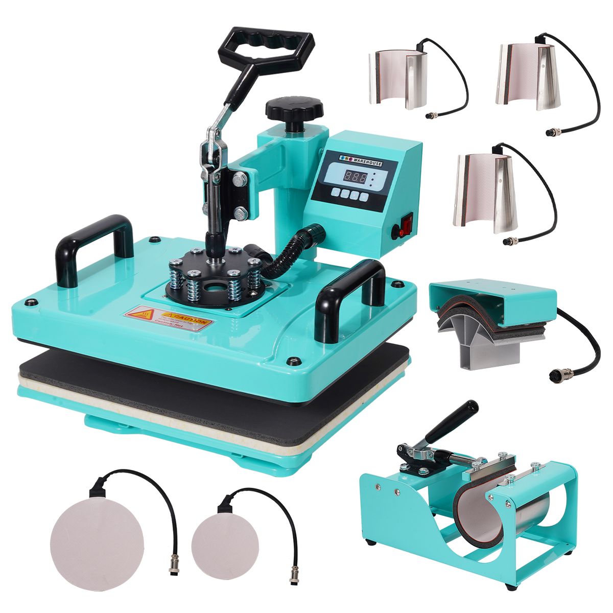 Heat Press Machine Multifunction 8 in 1 for Sublimation Heat Transfer ...