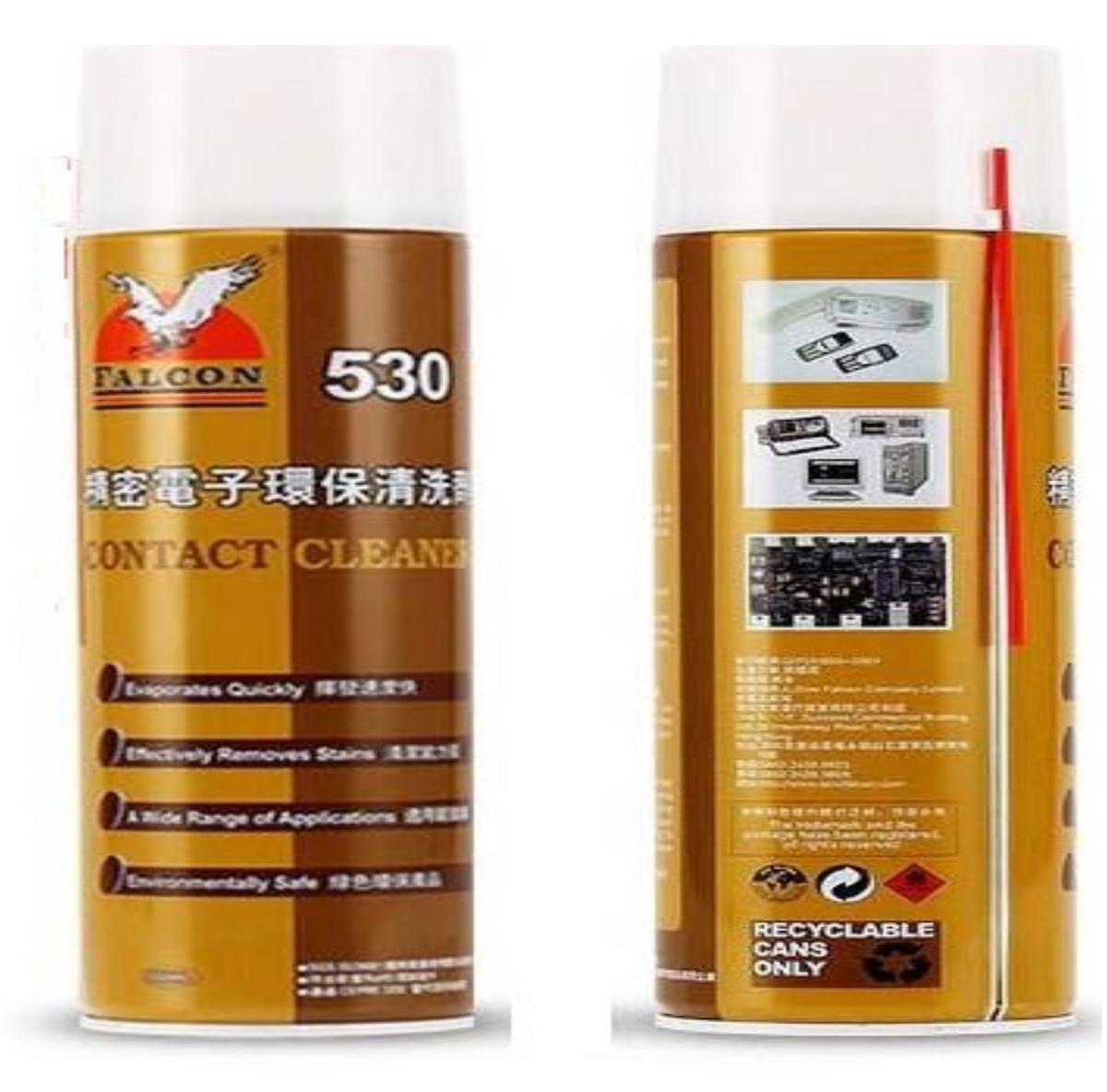 Falcon MID-530 550ml Electric Contact Cleaner, LCD Cleaner (2x 550Ml ...