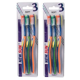Adult Toothbrushes - Family Pack (3 Piece) Pack of 2 | Buy Online in ...