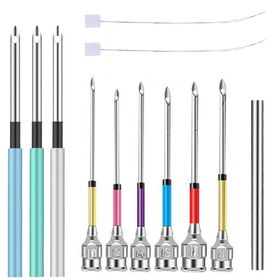 Craft 12 Piece Cross Stitch Embroidery Poking Punch Needle DIY Sewing ...