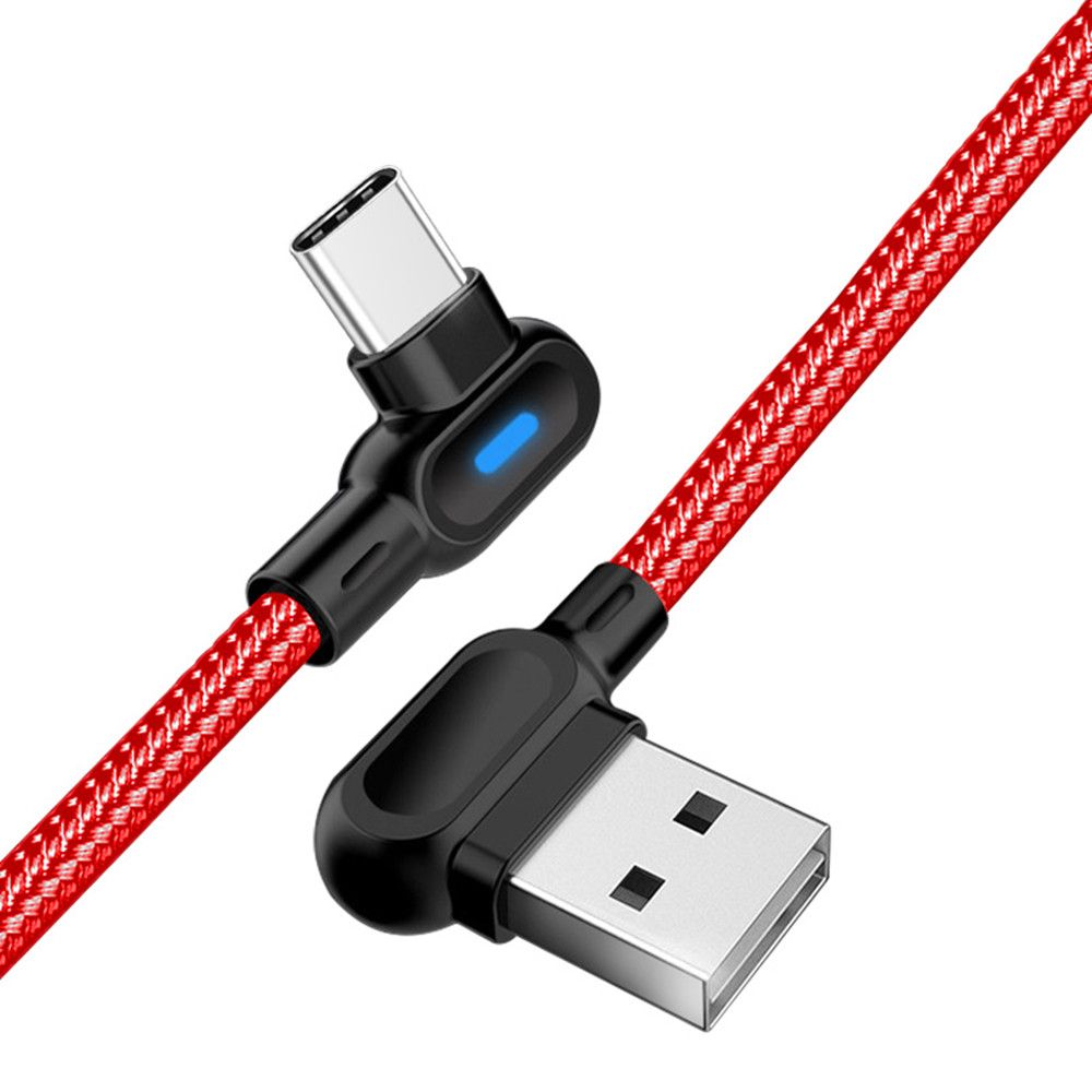 TYPE-C LED Dual Elbow 90 Degree USB Charging Cable - 2m | Shop Today ...