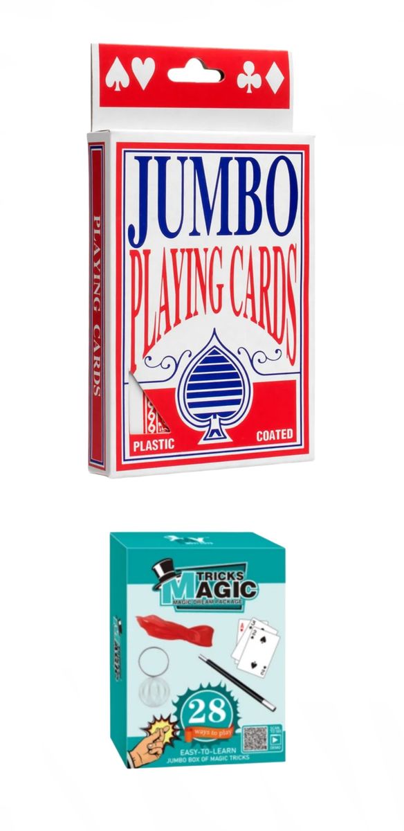Jumbo Playing Cards and Magic Tricks Set | Shop Today. Get it Tomorrow ...