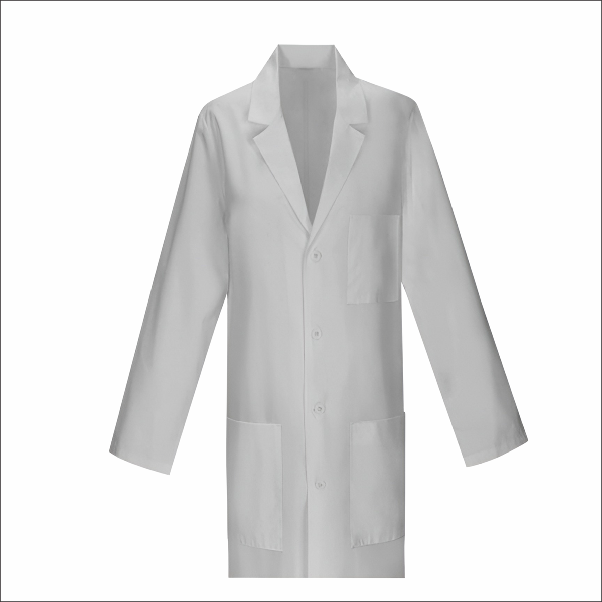 White Polycotton Reusable Lab Coat - Unisex & Button-Down | Shop Today ...
