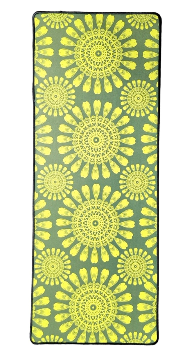 Versatile Desk/Kitchen/Bar Mat - Yellow Pattern Wheel | Shop Today. Get ...