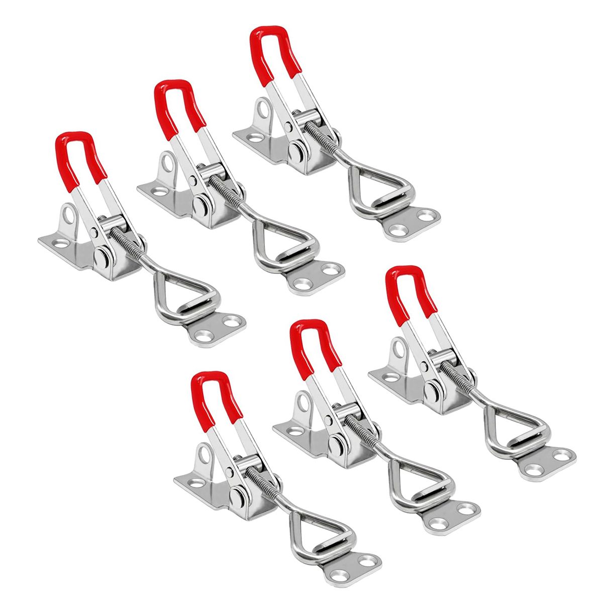 6 Pieces Toggle Latch Clamp with Lock Hole Stainless Steel Heavy Duty ...