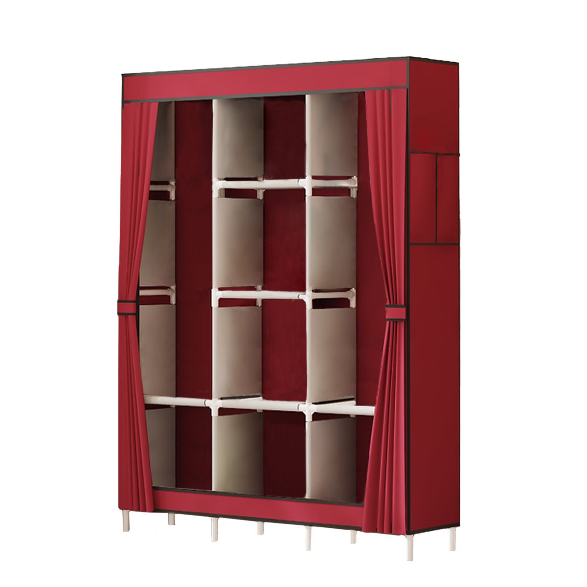 Portable Closet,Large Capacity Stable Clothes Rack Wardrobe for Bedroom ...