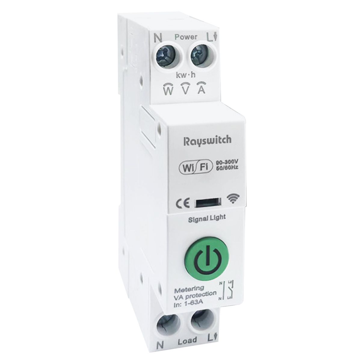 Rayswitch WiFi Smart Timer Switch 63A with Power & Energy Monitoring ...