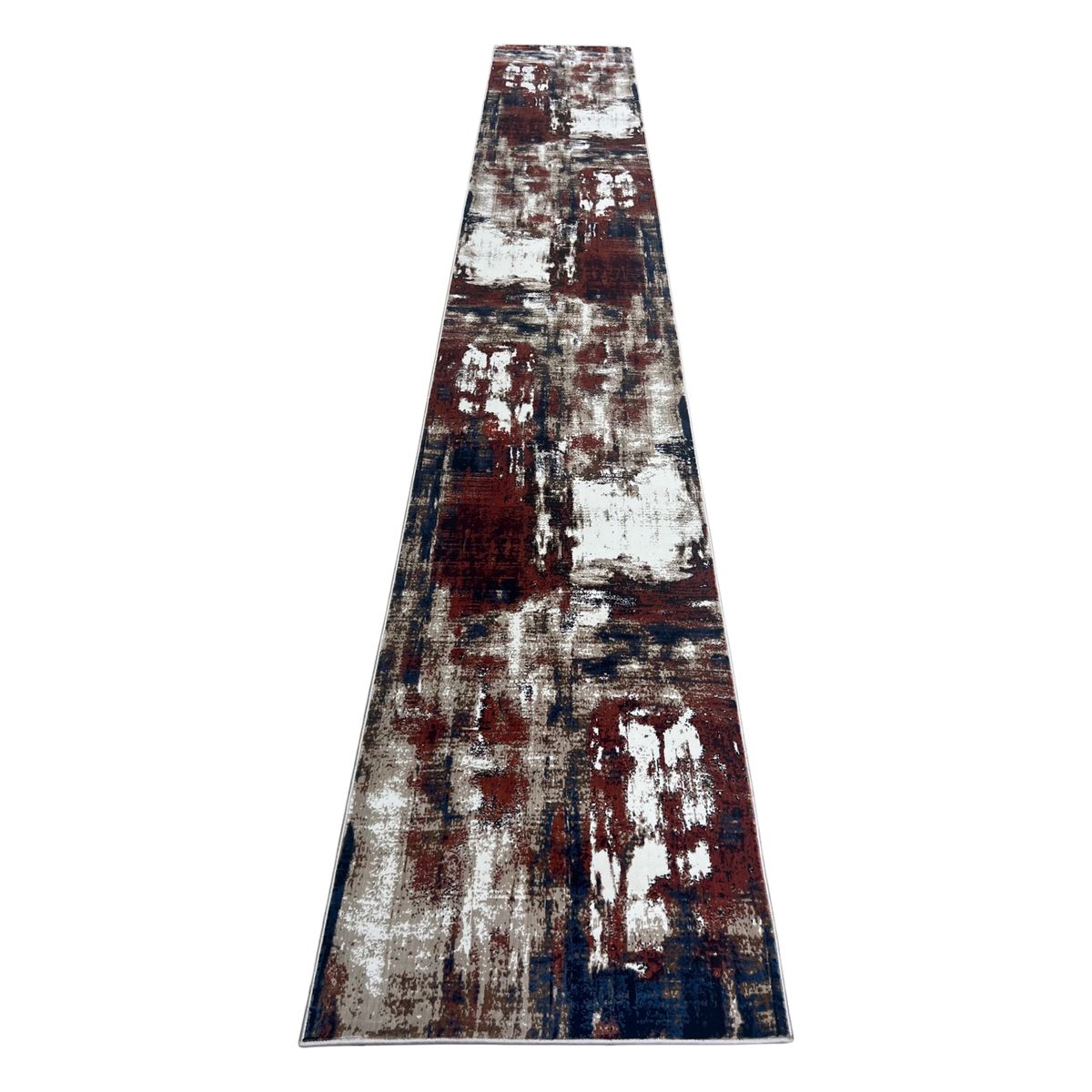 Beige & Red Abstract Rug/Runner - 500 x 80 cm | Shop Today. Get it ...