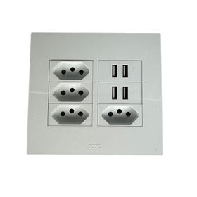 ACDC - White Orion Quad N-Type SA Socket With Dual 2.1A USB Ports ...