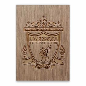 Wooden Liverpool Logo Poster - A1 | Shop Today. Get it Tomorrow ...