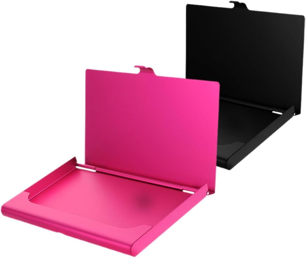 2pcs Metal Business Card Holder Set Metal Business Card Holder Set ...
