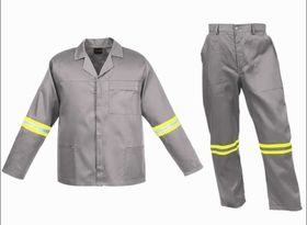 2 Piece Grey Work Suit With Reflective Arms And Legs | Shop Today. Get ...