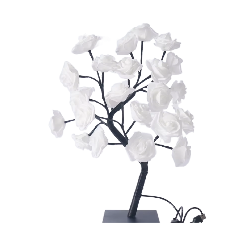 Rose desk lamp 24LED romantic flower small tree lamp | Shop Today. Get ...