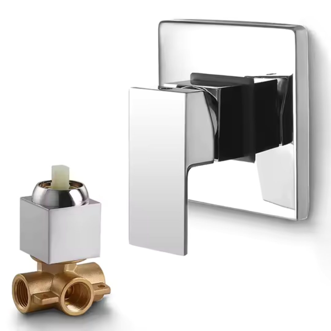 Sleek Square Wall-Mounted Concealed Shower Mixer | Shop Today. Get it ...